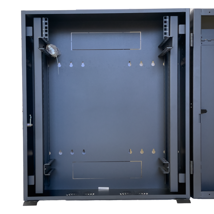 6RU 640mm Wide & 300mm Deep Fully Assembled Vertical Mount Wall Cabine