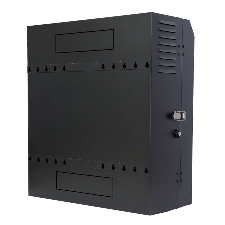 6RU 640mm Wide & 300mm Deep Fully Assembled Vertical Mount Wall Cabine