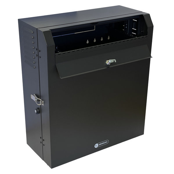 6RU 640mm Wide & 300mm Deep Fully Assembled Vertical Mount Wall Cabine