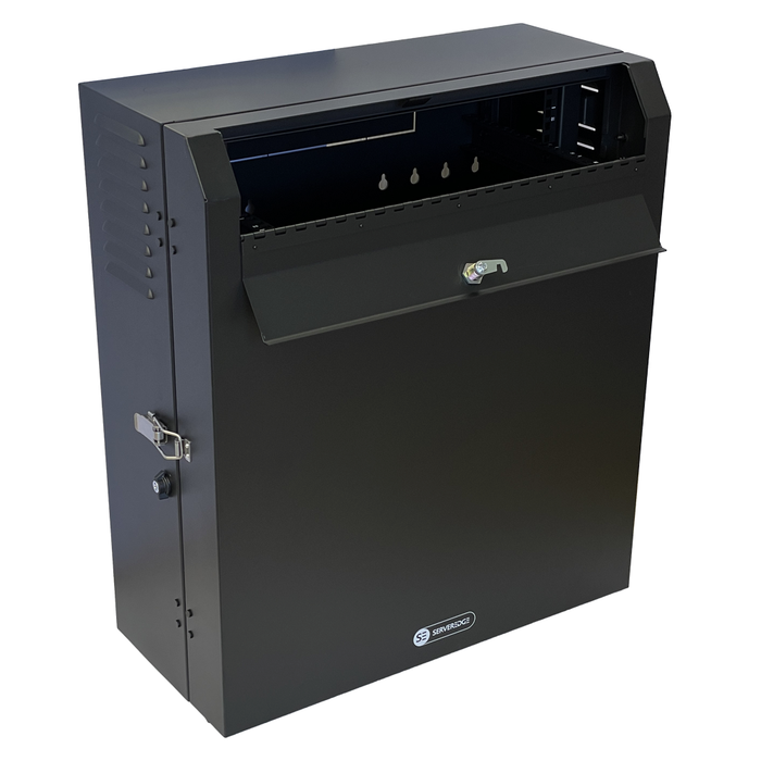 6RU 640mm Wide & 300mm Deep Fully Assembled Vertical Mount Wall Cabine