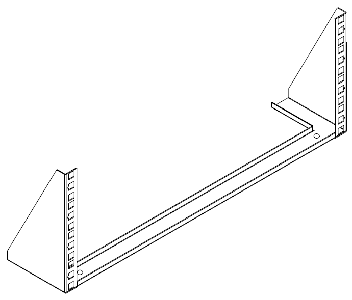 4RU Vertical Mount Wall Bracket - 19 Inch Wide