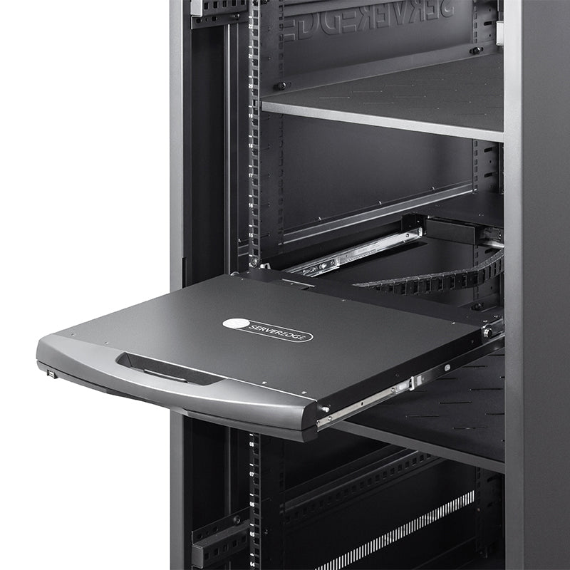 19" LCD KVM Console Rack Drawer - 8 Port KVM USB/PS2/VGA With Optional