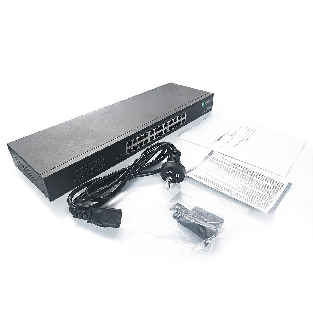 Serveredge 10/100/100Base TX, 24 Port Gigabit Unmanaged Ethernet Switc
