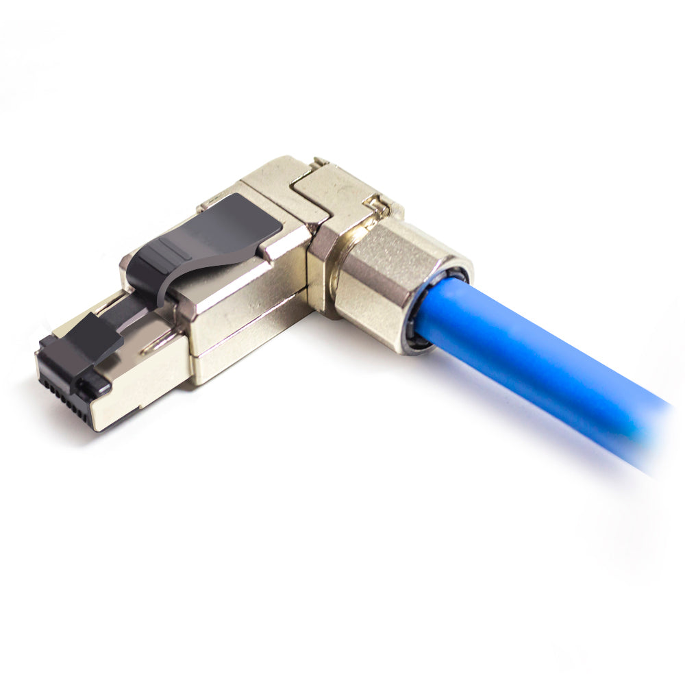 Serveredge RJ45 Cat6A Shielded Angled Industrial Field Connector