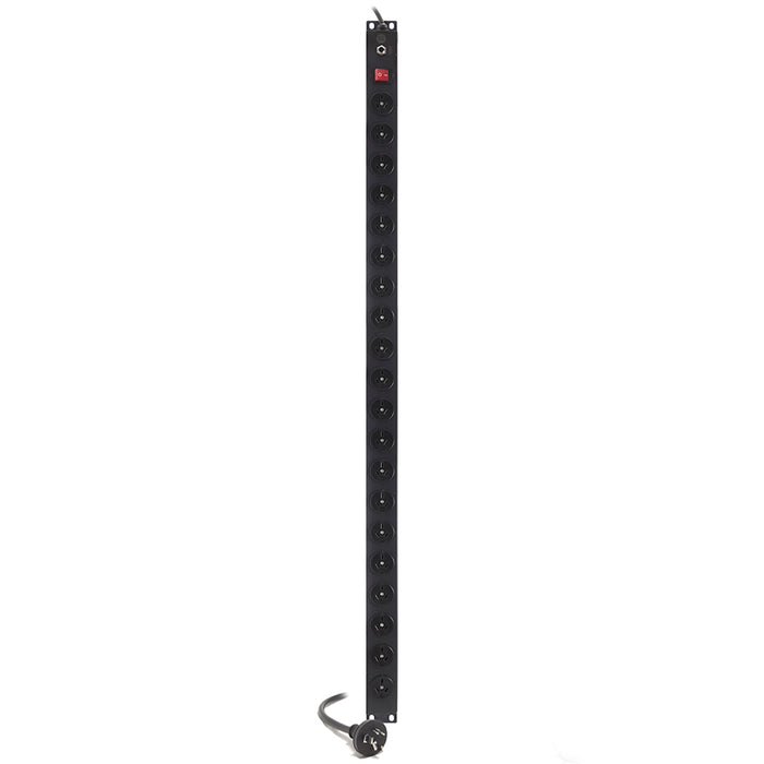 20 Port Basic Vertical PDU,(20) 3 Pin AUS GPO Output (1) 3 Pin Aus Plu