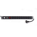 8 Port Basic IEC PDU, (8) IEC C13 Output & (1) Aus 3 Pin Plug Input, 1