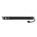 8 Port Basic IEC PDU, (8) IEC C13 Output & (1) IEC C14 Input, 10A, 240
